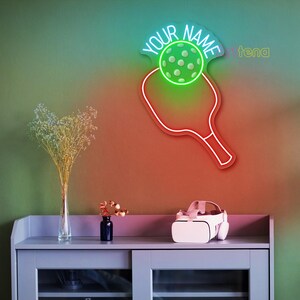 Custom Name Pickle Ball Neon Sign Custom Name Neon Sign Pickle Ball ...