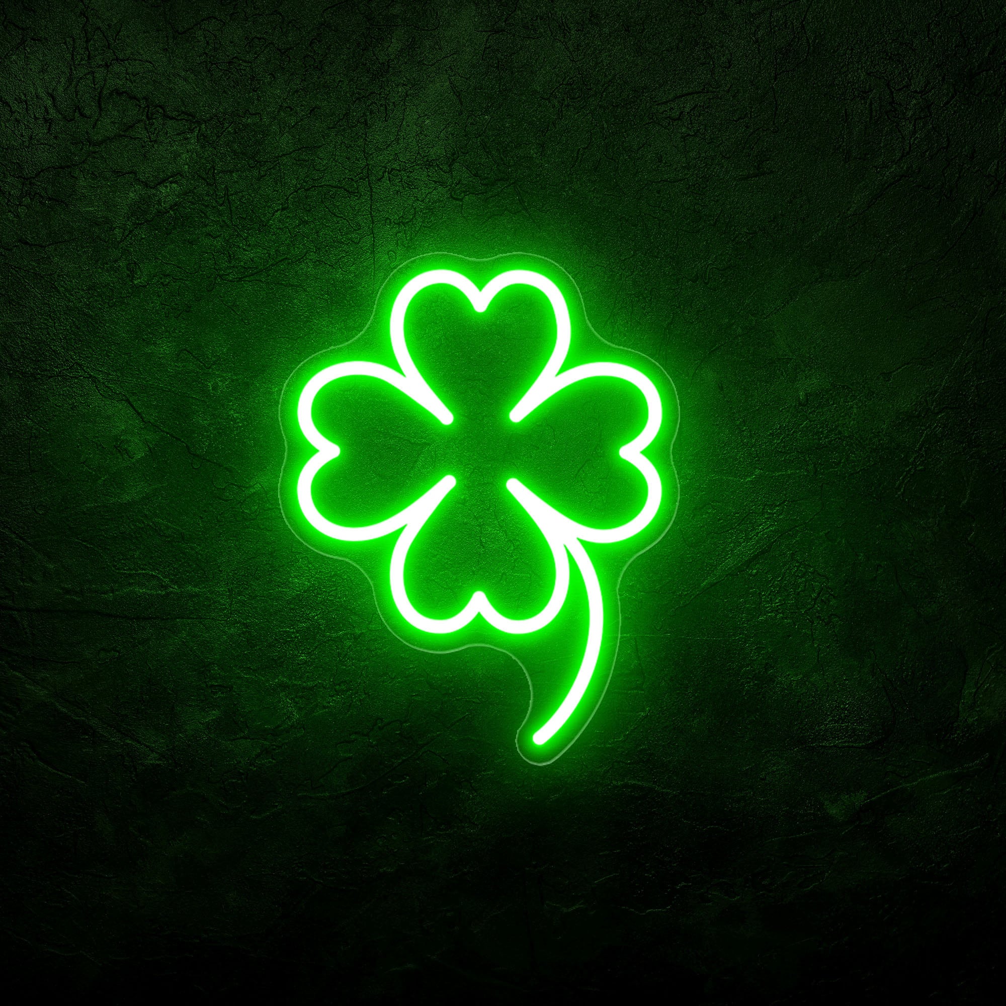 Four Leaf Clover Neon Sign Lucky Charm Neon Lights Valentine - Etsy