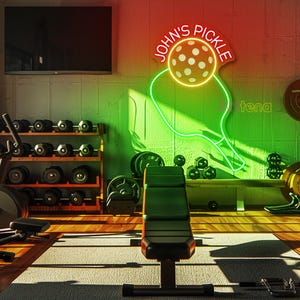 Custom Name Pickle Ball Neon Sign Custom Name Neon Sign Pickle Ball ...