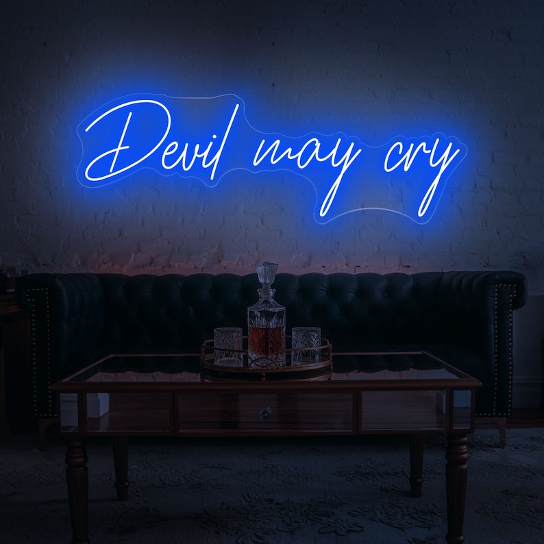 Devil May Cry Neon Sign Custom Neon Sign Bedroom Neon Bar - Etsy