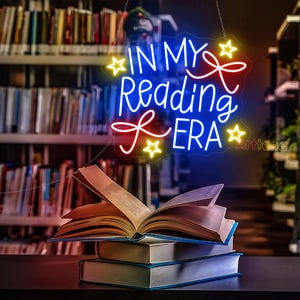 In My Reading Era Neon Sign, Book Lover Gift, in My Bookish Era ...