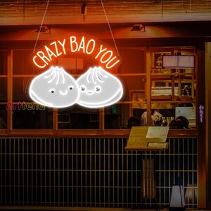 Dumpling Led Neon Sign, Dumpling Chinese Restaurant Store Wall ...