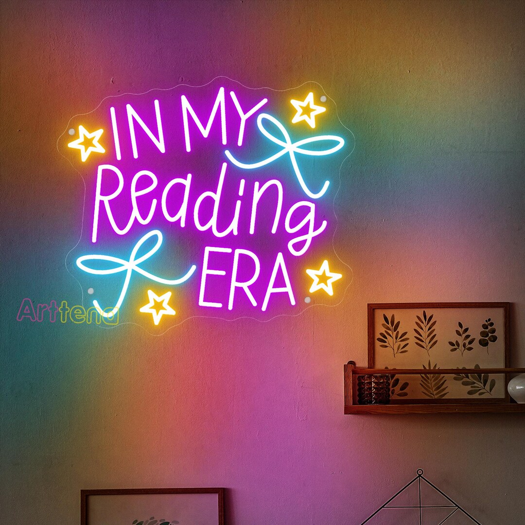 In My Reading Era Neon Sign, Book Lover Gift, in My Bookish Era ...