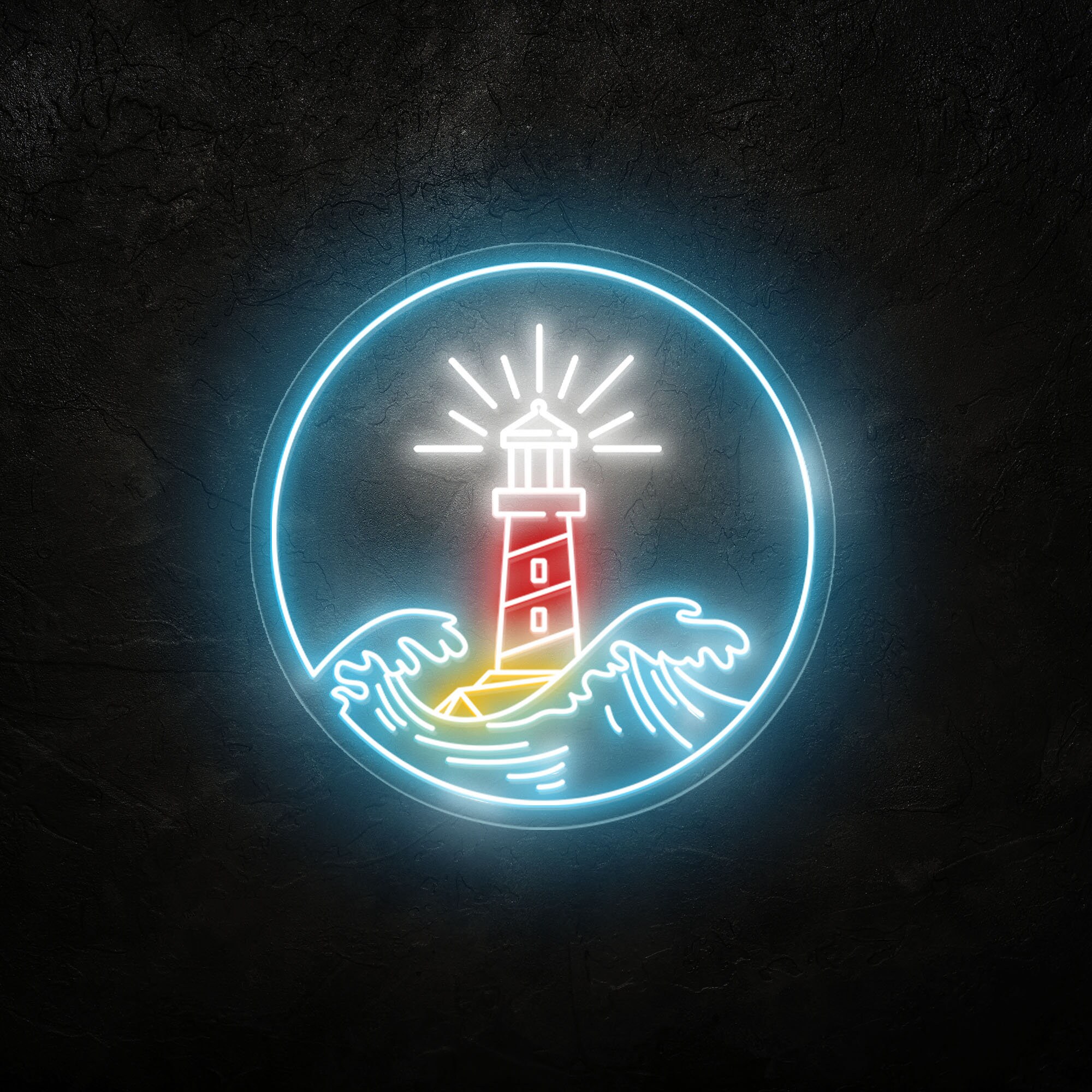 Lighthouse Neon Sign Custom Neon Sign Lighthouse Led Sign - Etsy