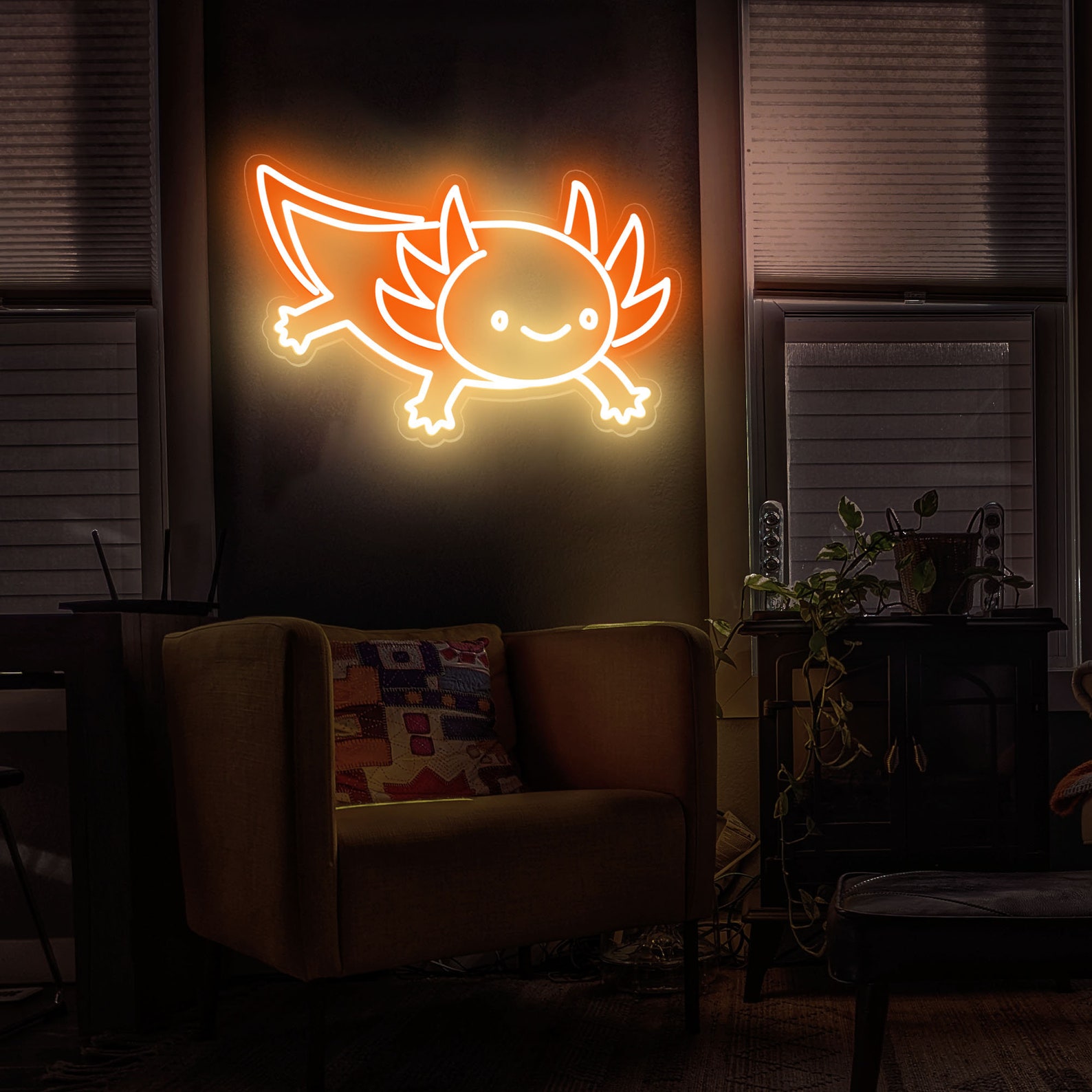 Axolotl Neon Sign Hologram Light Kawaii Decor Customizable - Etsy