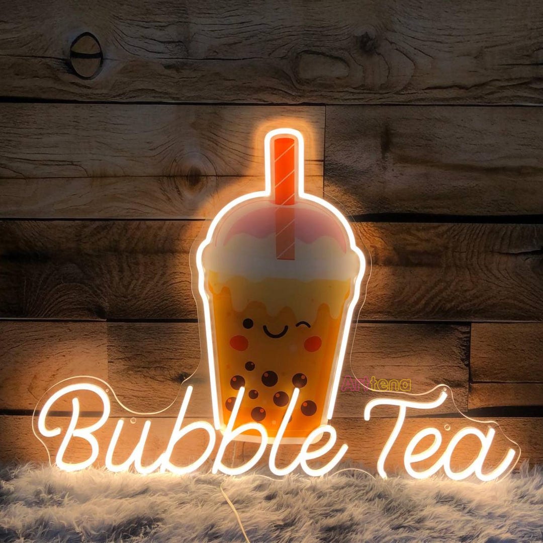 Bubble Tea Neon Sign Milk Tea Led Sign but First Boba Tea Sign Neon ...