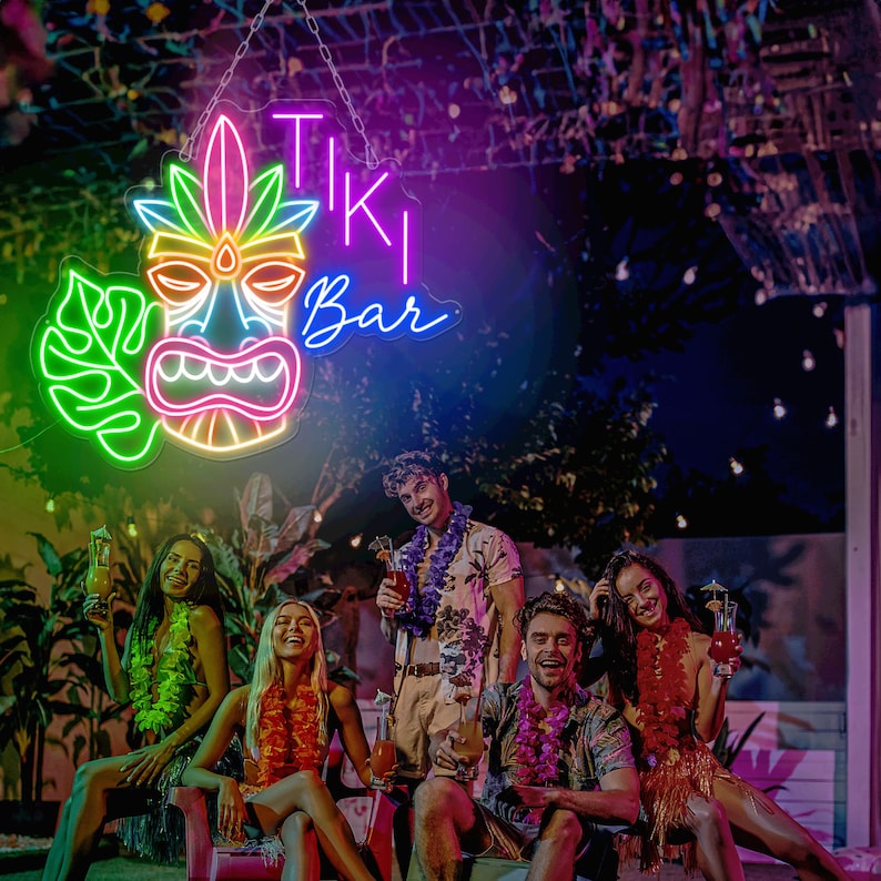Custom Tiki Bar Neon Sign, Beach Bar Decor - Etsy UK