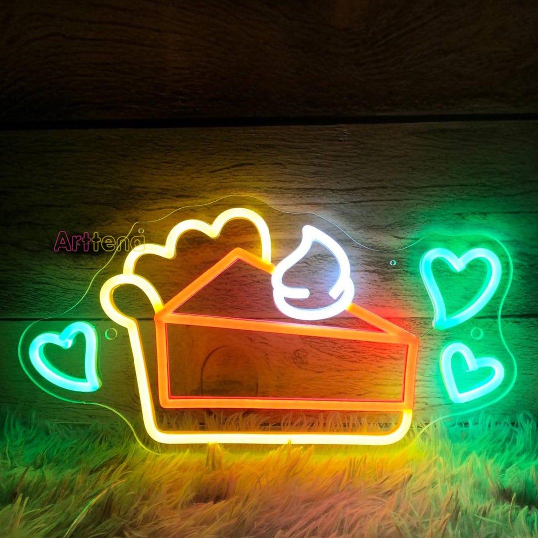 Custom Cake Neon Sign, Custom Tea & Cake Shop Led Sign, Dessert Shop ...