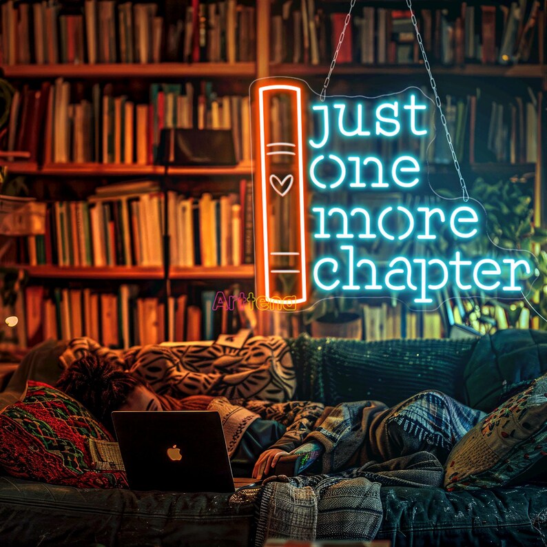 Custom Bookstore Neon Sign, Book Club Decor Sign, Library Led Sign ...