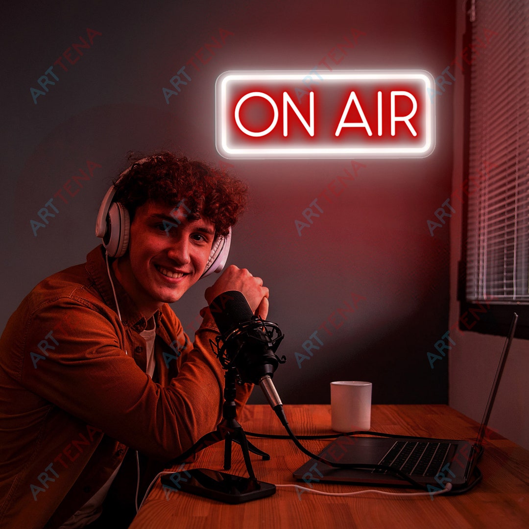 On Air Neon Light on Air Neon Sign on Air Led Light ON AIR - Etsy