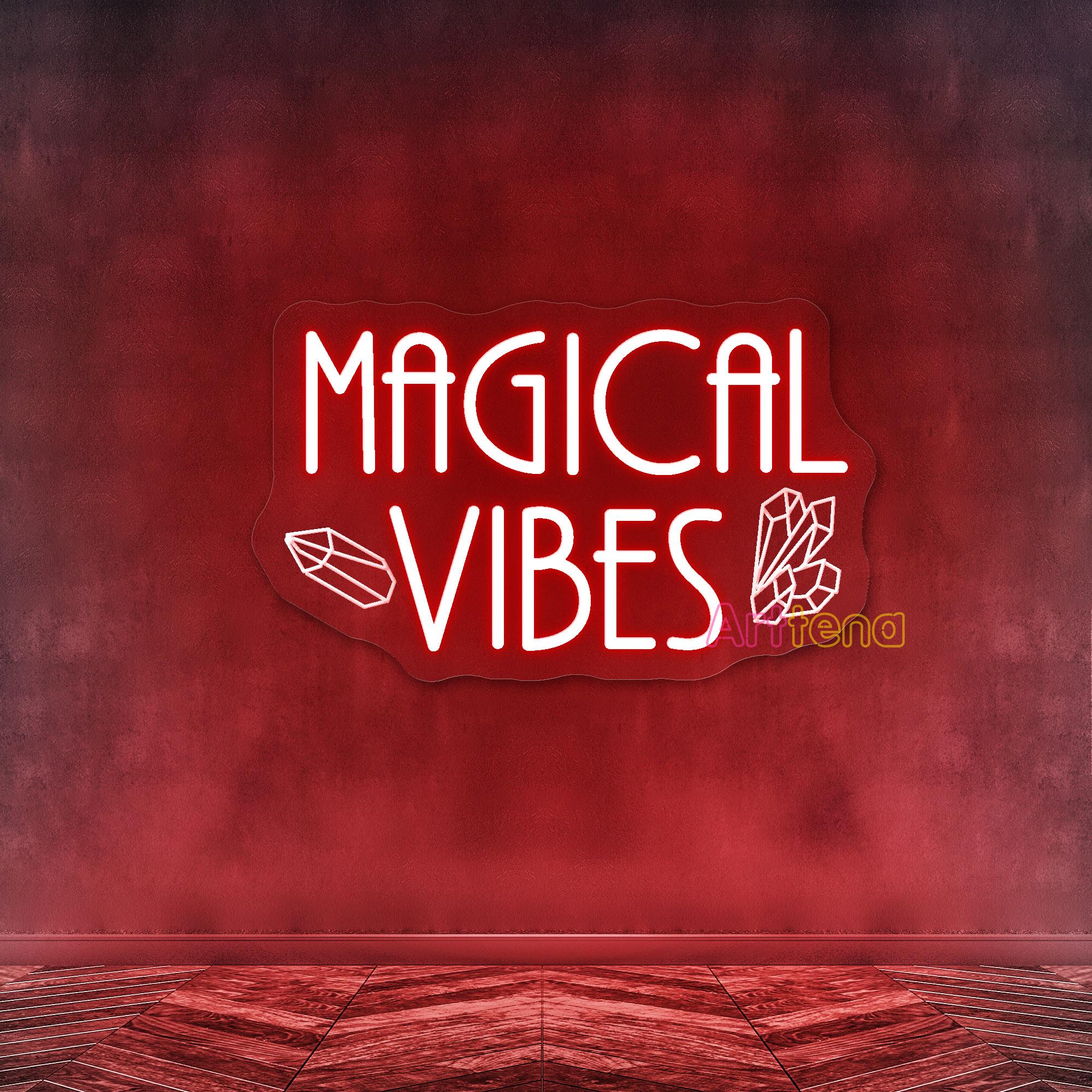Magical Vibe Neon Sign Astrology Tarot Sign Tarot Cards Reading Psychic ...