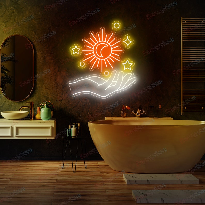 Custom Galaxy Hand Neon Sign Wedding Neon Signswall Decor - Etsy