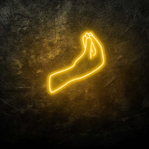 Italian Hand Gesture Sign, Italy Neon Sign, Classic Italian Hand Sign ...
