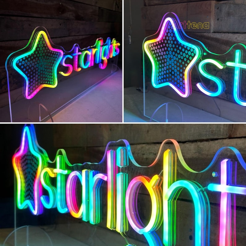 Custom Color Changing Neon Sign, Wedding Decor Sign, Color Changing ...