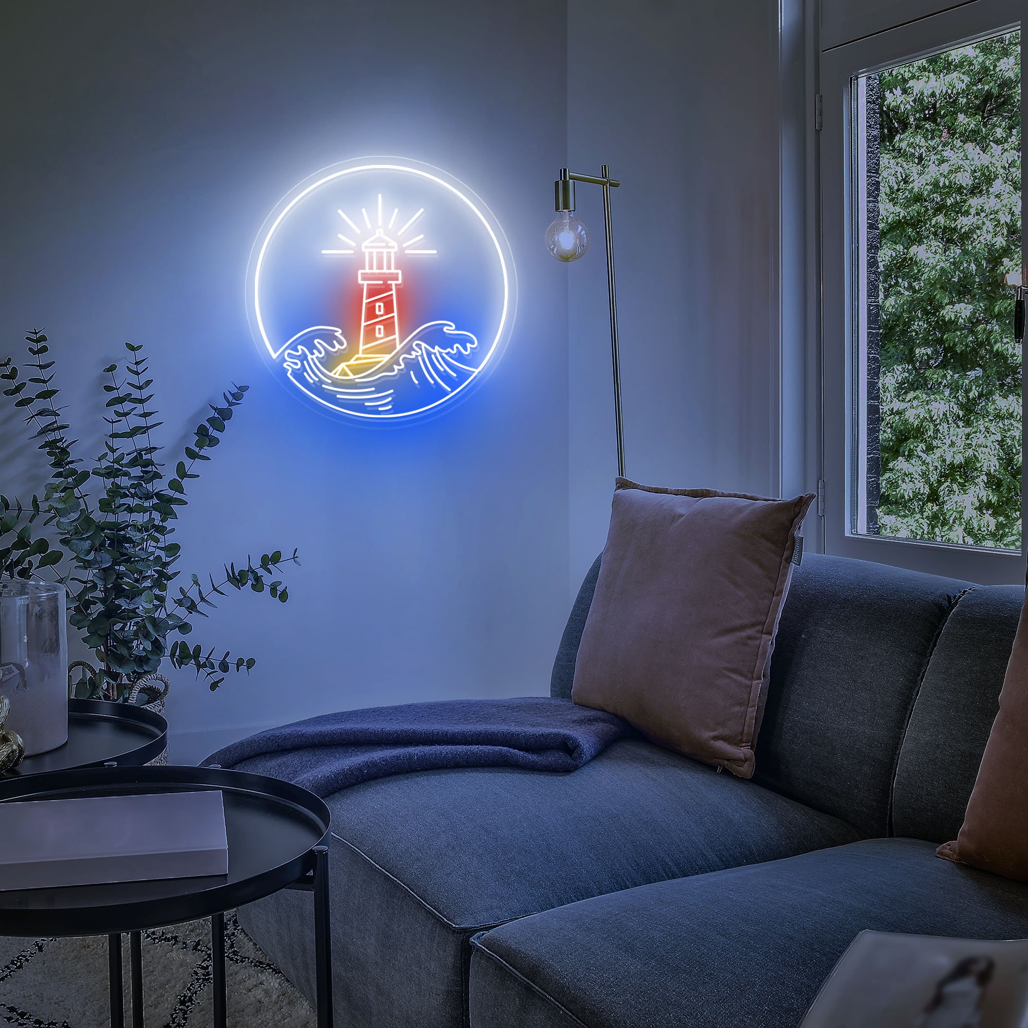 Lighthouse Neon Sign Custom Neon Sign Lighthouse Led Sign - Etsy