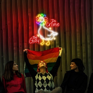 Be Gay Do Crime Neon Sign, LGBTQ Pride LED Light - Etsy