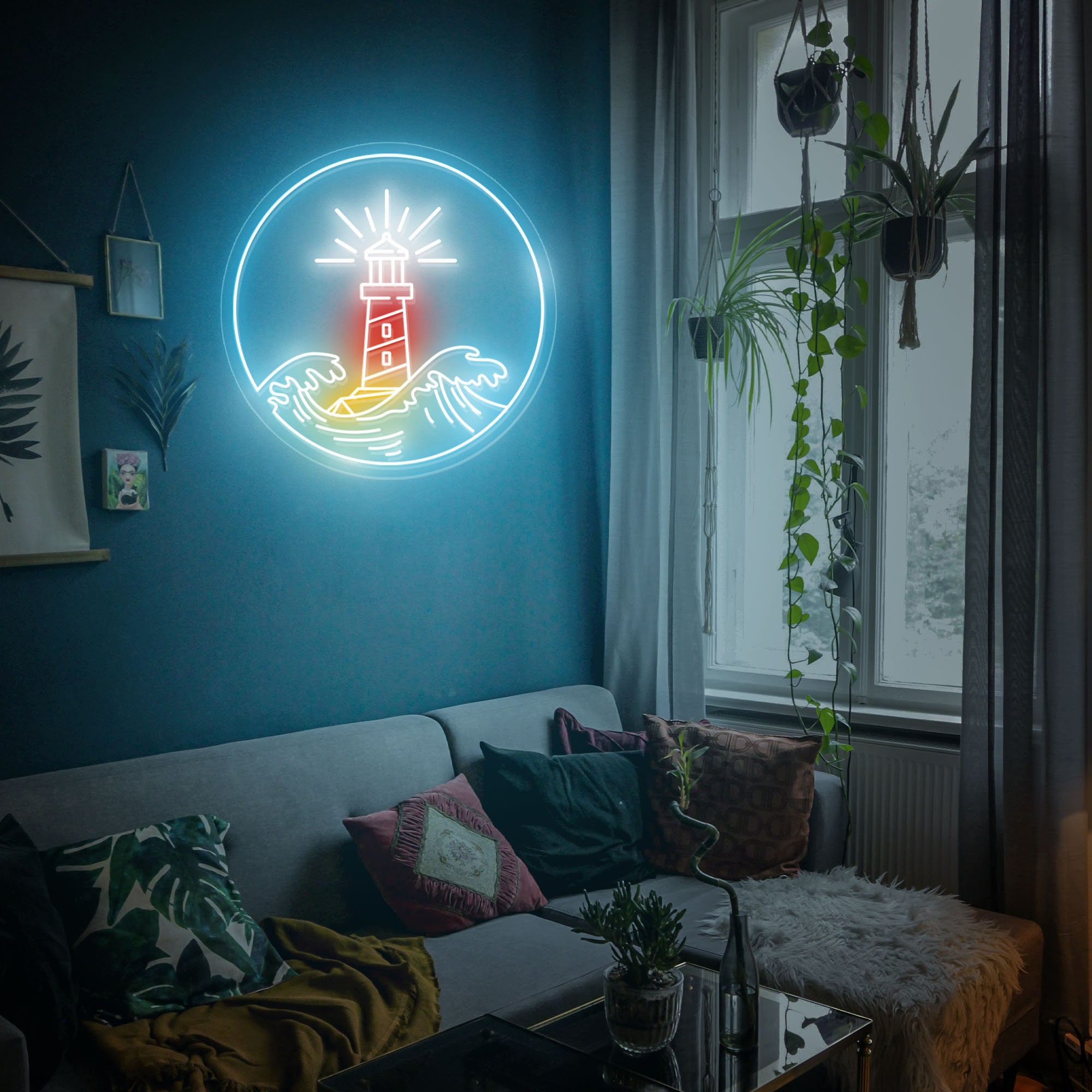 Lighthouse Neon Sign Custom Neon Sign Lighthouse Led Sign - Etsy