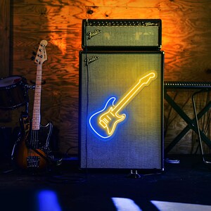 Custom Guitar Sign, Guitar Neon Sign, Electric Guitar, Guitar Gifts ...