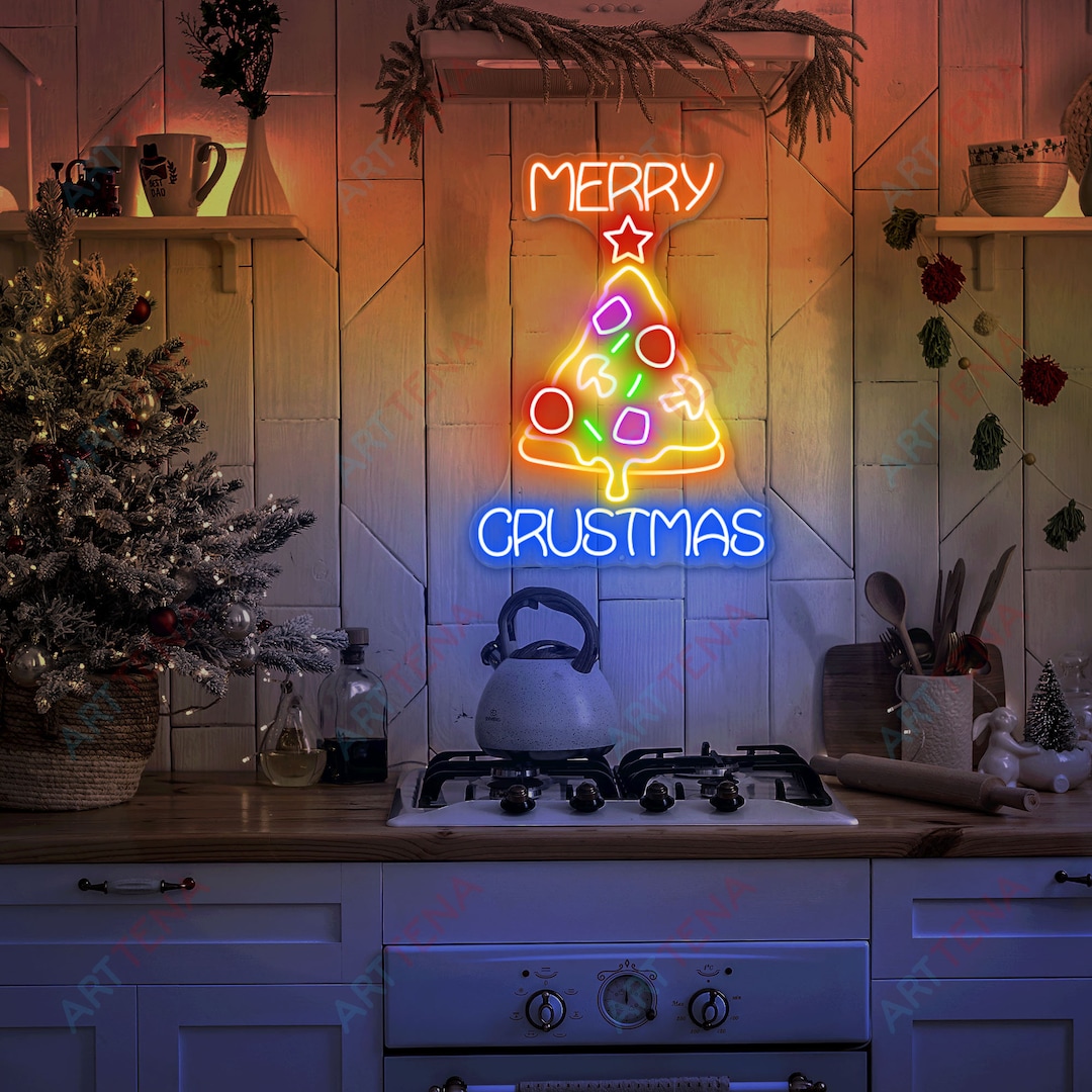 Merry Crustmas Neon Sign Merry Christmas Neon Sign Christmas Decor ...