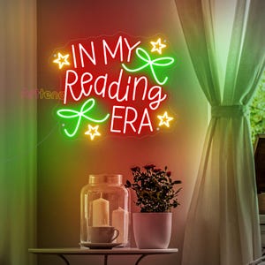 In My Reading Era Neon Sign, Book Lover Gift, in My Bookish Era ...