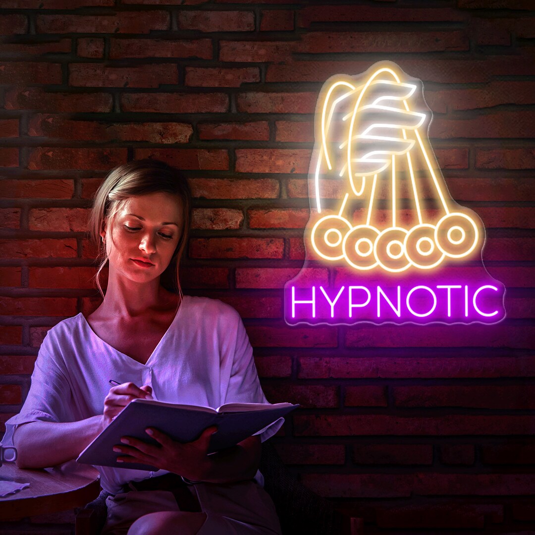Hypnotize Hands Neon Sign, Hypnotic Led Sign, Tarot Readings Neon Sign ...