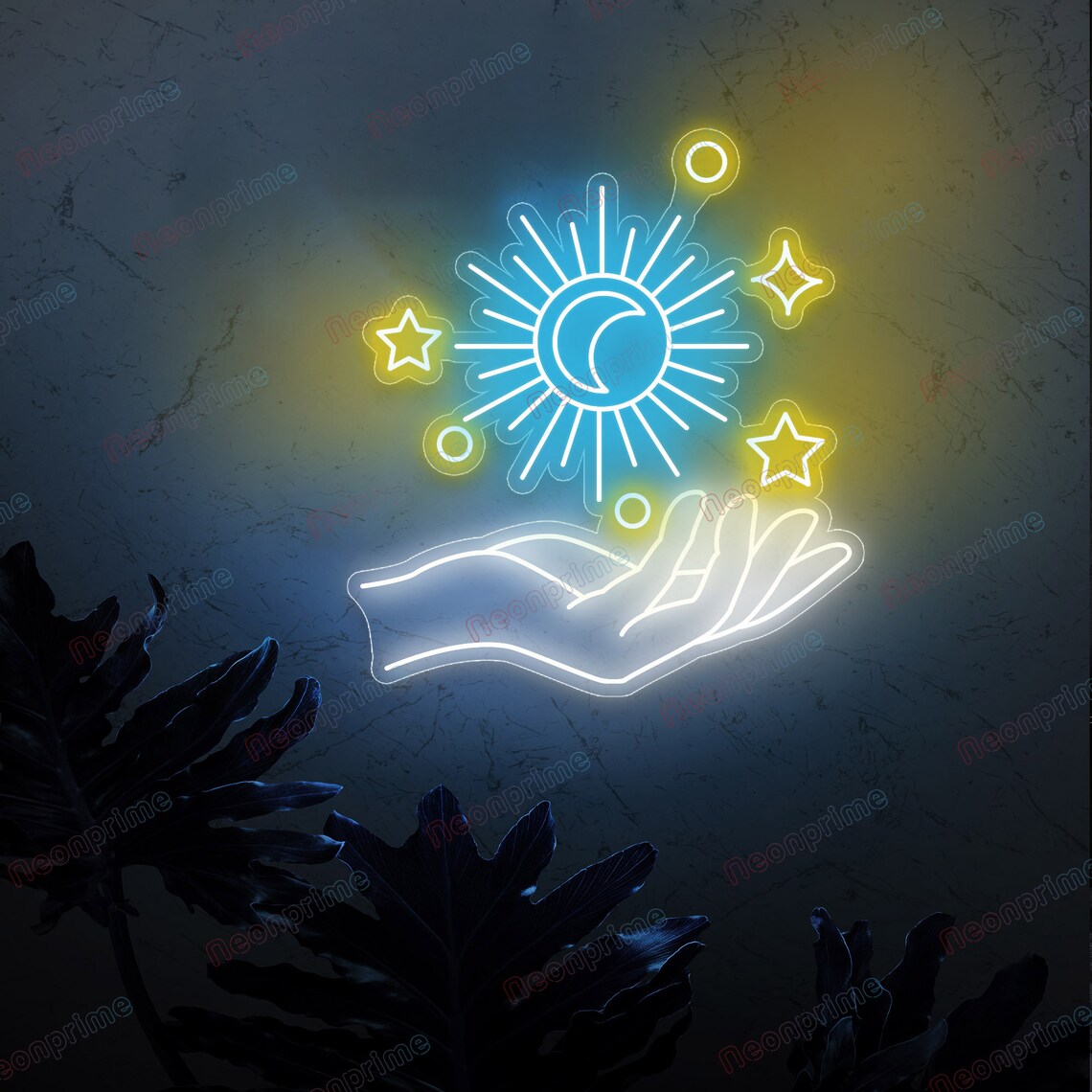 Custom Galaxy Hand Neon Sign Wedding Neon Signswall Decor - Etsy