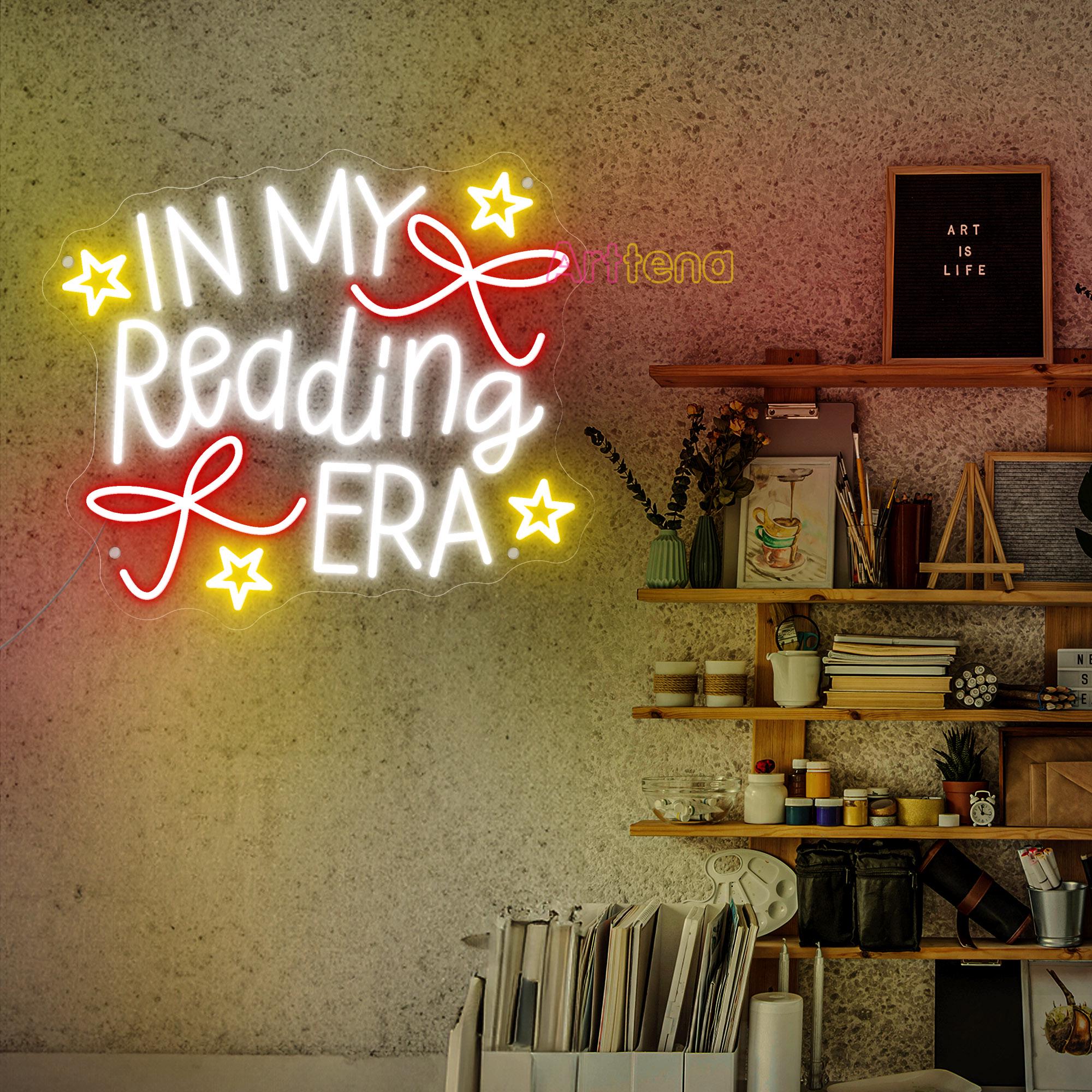 In My Reading Era Neon Sign, Book Lover Gift, in My Bookish Era ...