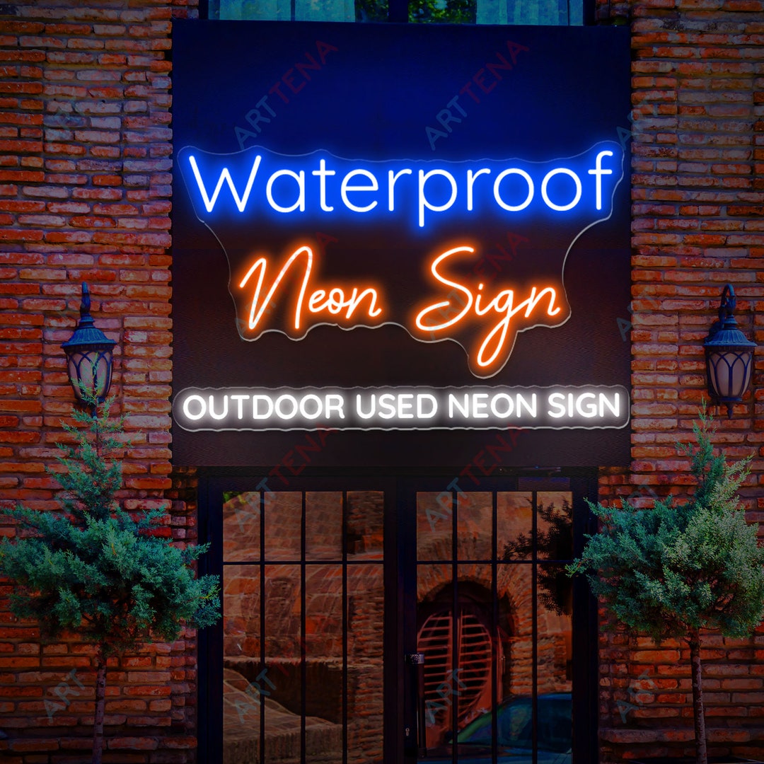 Outdoor Neon Sign Father's Day Gift Custom Waterproof Signs Custom ...