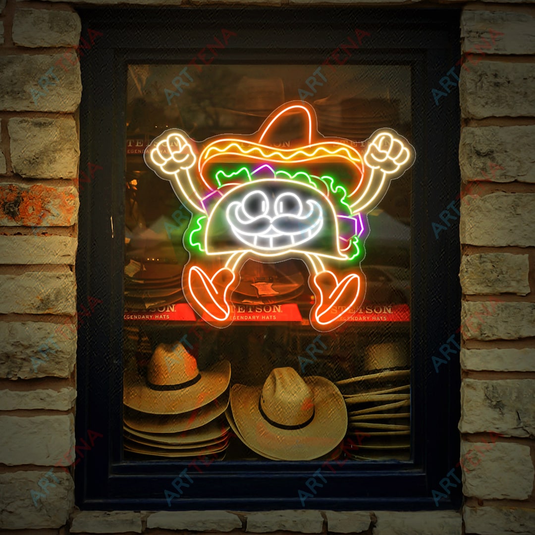 Custom Neon Sign - Tacos Open - Mexican Decor for Food Night Light ...