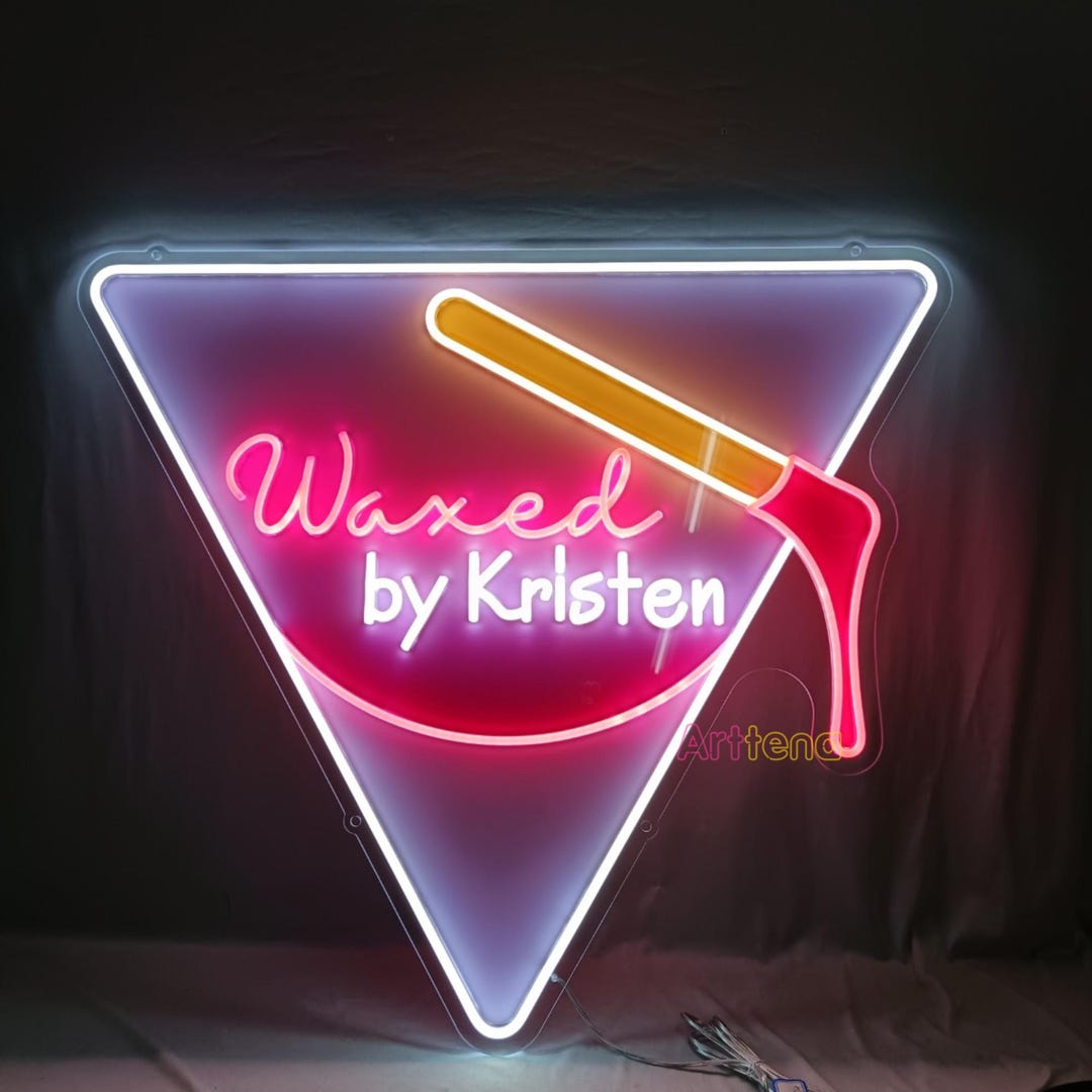 Custom Waxing Logo Neon Sign, Custom Wax Room LED Neon Light Beauty ...