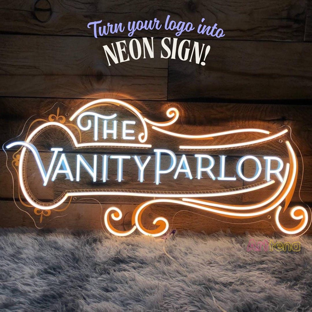 Neon Logo Sign Custom, Neon Sign, Custom Neon Sign Logo, Custom Logo ...