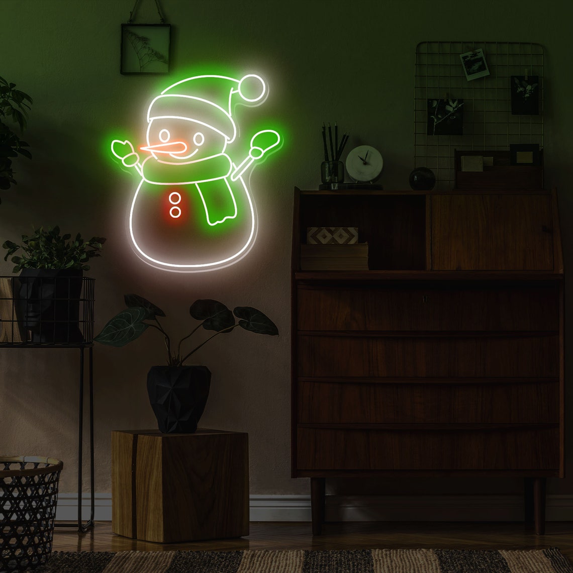 Custom Snowman Neon Sign Christmas Neon Lights Home Outdoor - Etsy