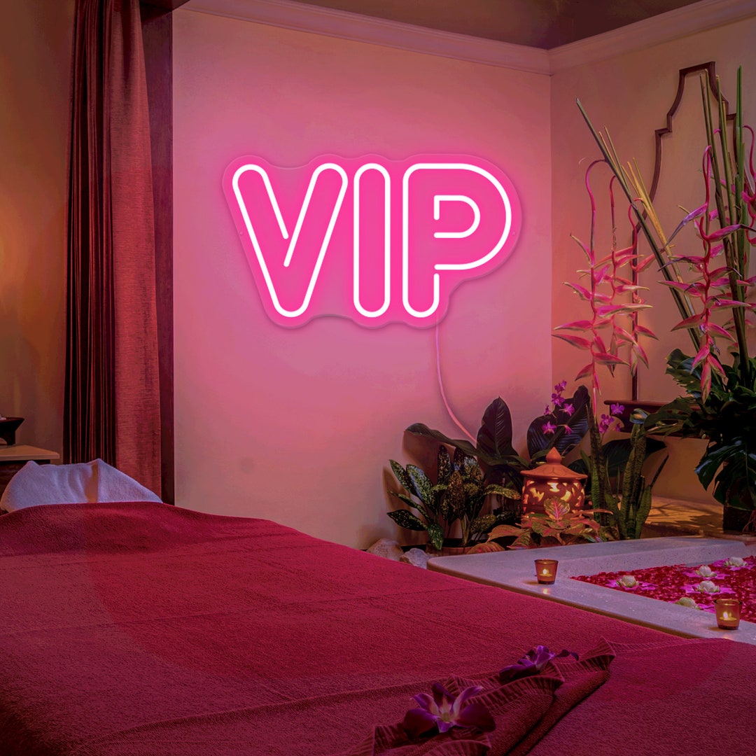 VIP Neon Sign Vip Lounge Bar Neon Sign Club Neon Sign Bar Neon Sign ...