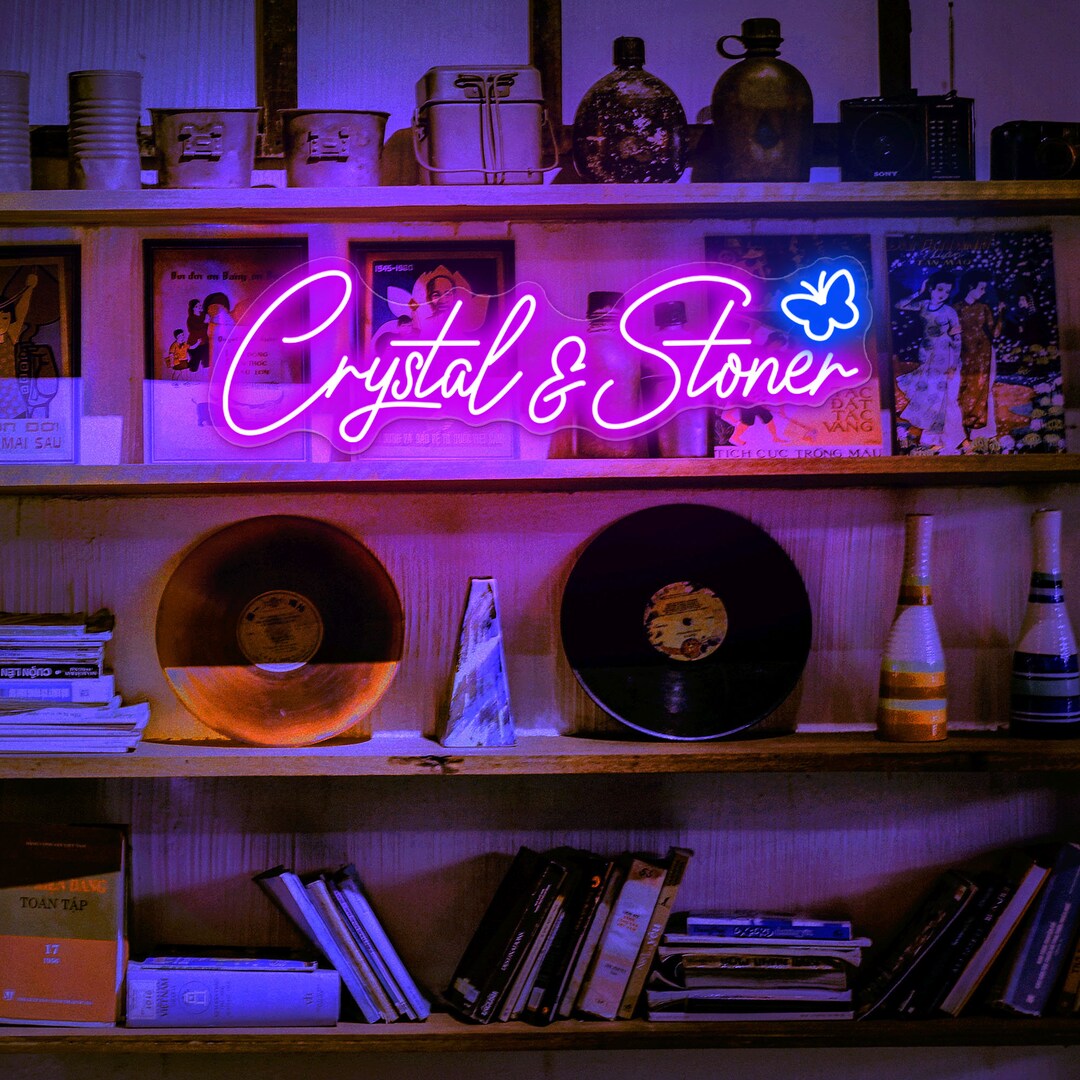 Custom LOGO Business Sign,crystal Stoner Neon Sign, Gem Neon Sign ...