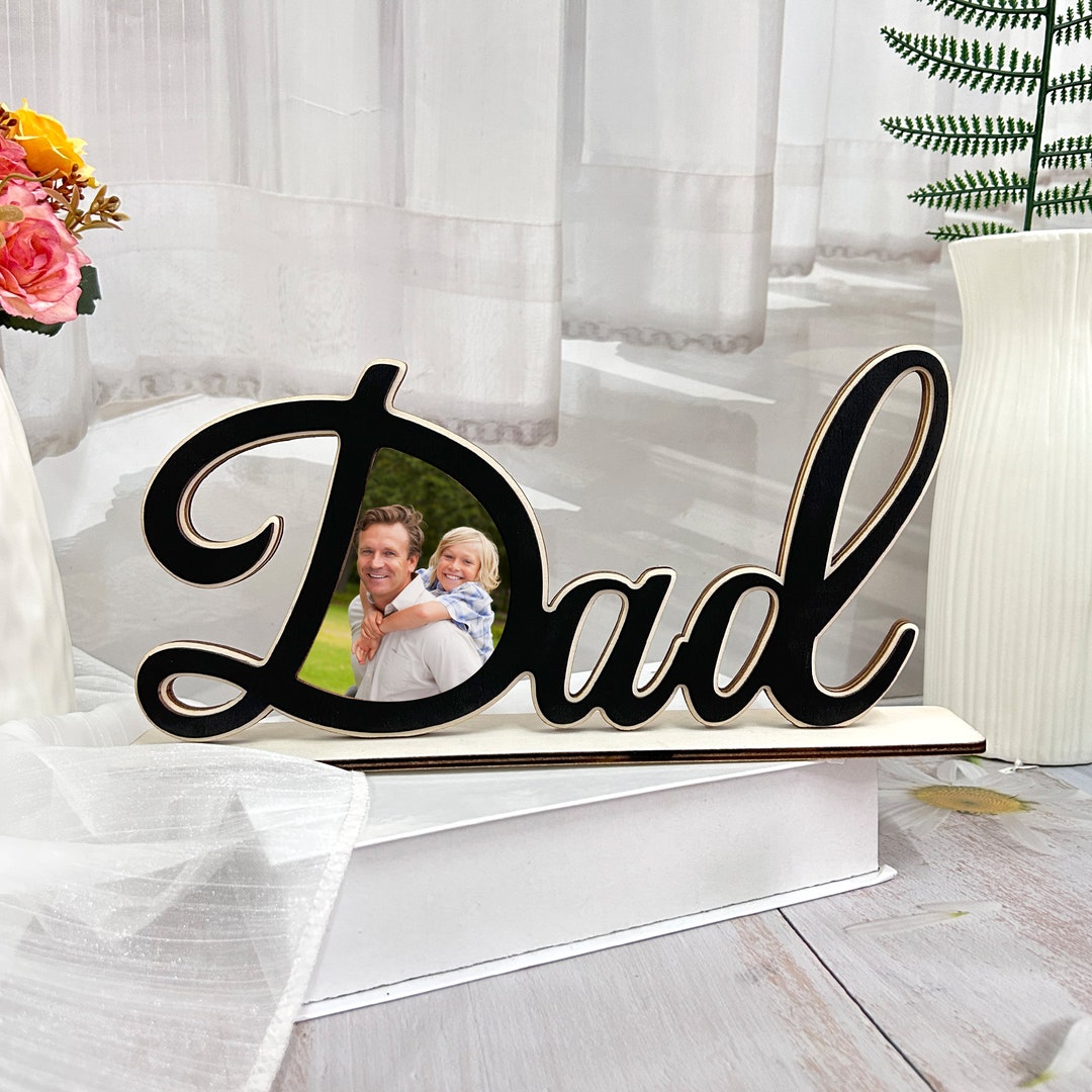 Creative Design for Father's Day, Wooden Dad Letter Frame, Holiday Home ...