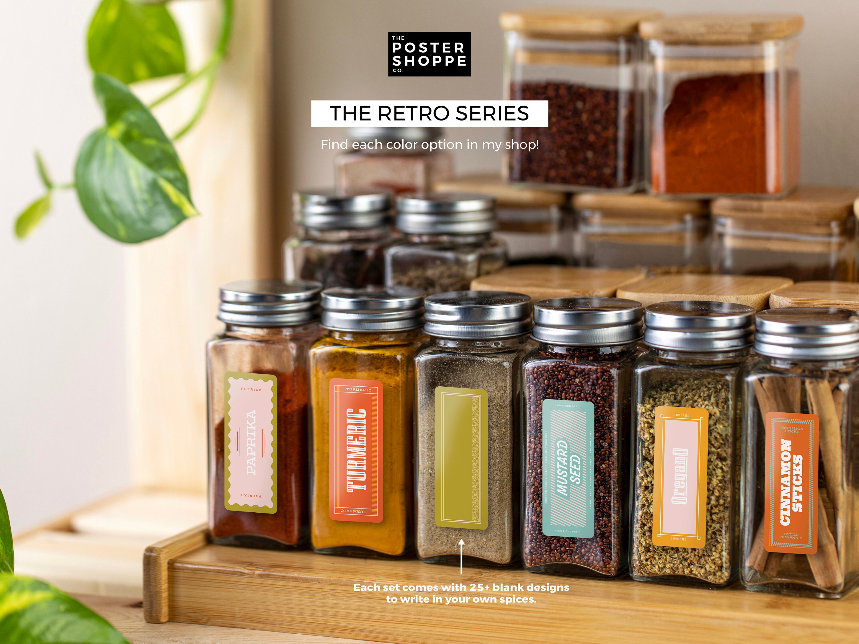 BEIGE SPICE Labels Neutral, 50 Spice Labels, At-home, Templates, 40 ...