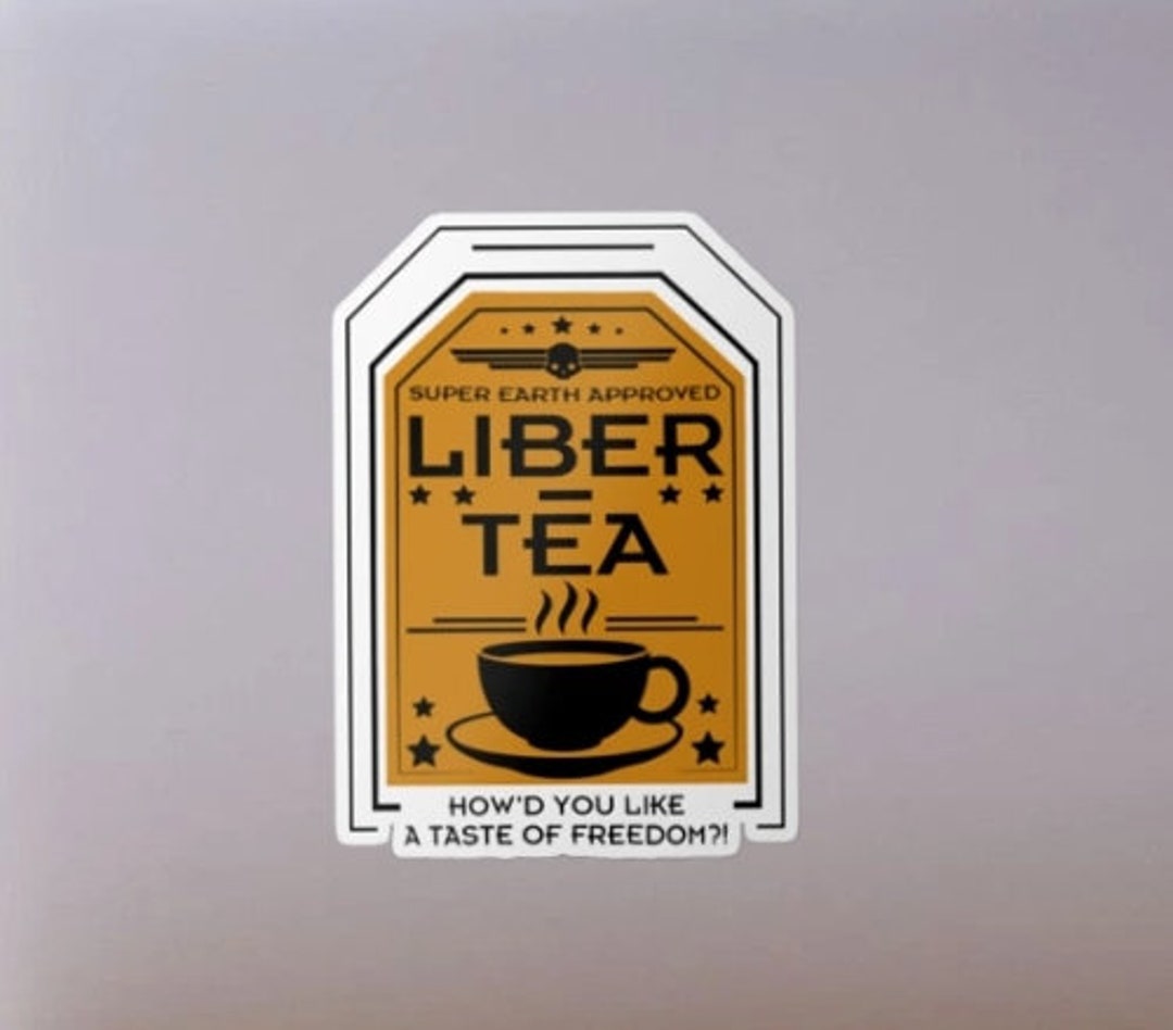 Helldivers 2 Liber-tea Sticker, Video Game Sticker - Etsy