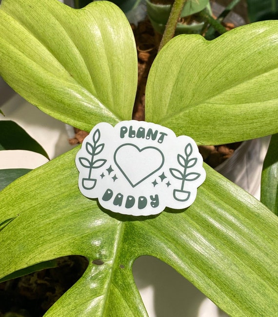 Plant Daddy Sticker Plant Dad Sticker Laptop Sticker Water - Etsy
