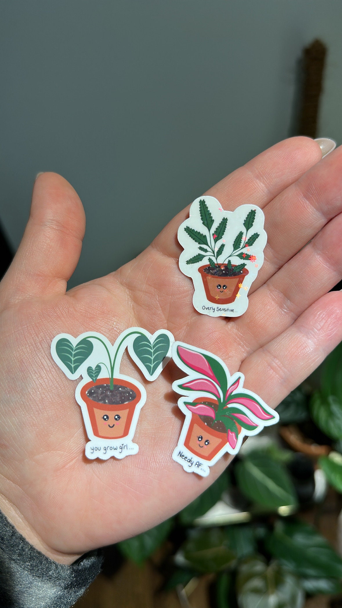 Mini Plant Sticker Pack Plants Quotes Stickers - Etsy