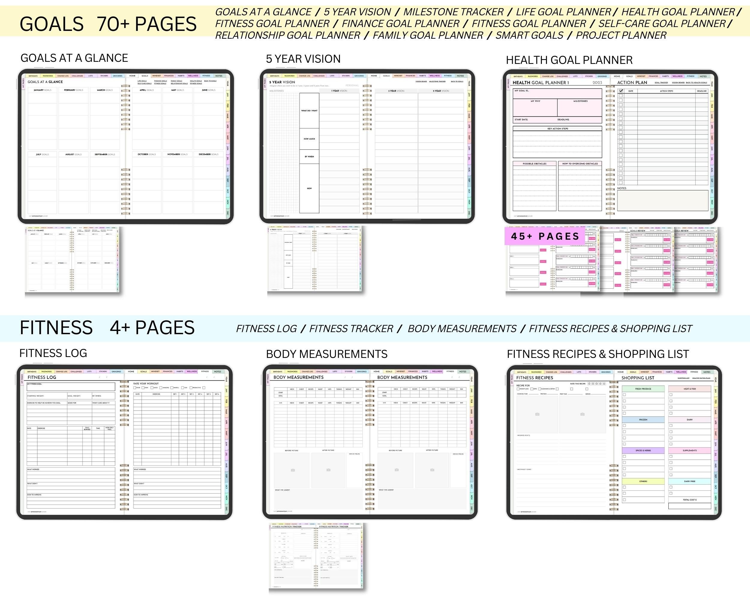 Digital Planner, Dated Goodnotes Planner, iPad Planner, 2025 Planner ...