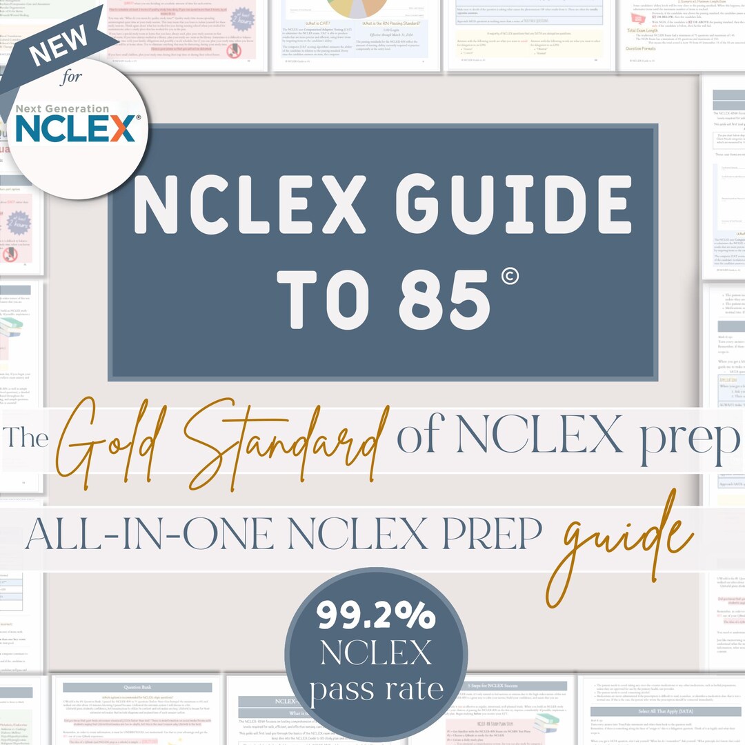 NCLEX Guide to 85® | Complete NCLEX-RN Study Guide | 2025 Edition ...