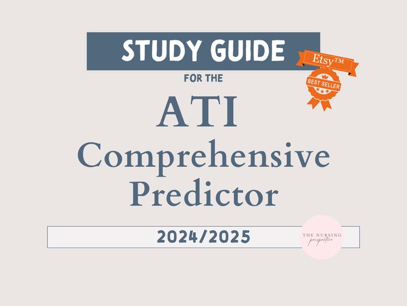 ATI Comprehensive Predictor Study Guide (digital Download) - Etsy