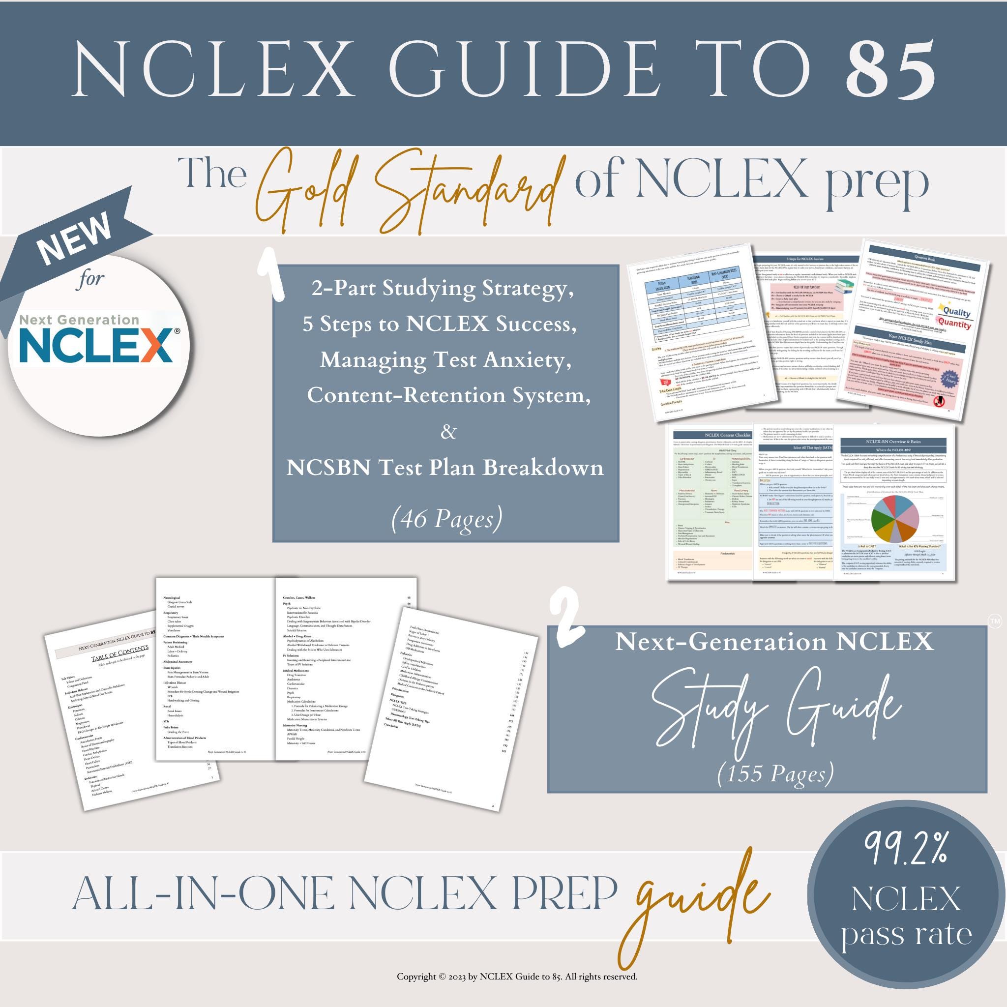 NCLEX RN Study Guide | NCLEX Guide to 85® | Next Generation Nclex Prep ...