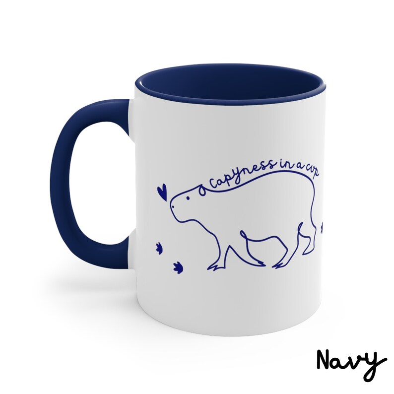 Capybara capyness in A Cup Capybara Gift Cappuccino Mug Cute Animal Mug ...