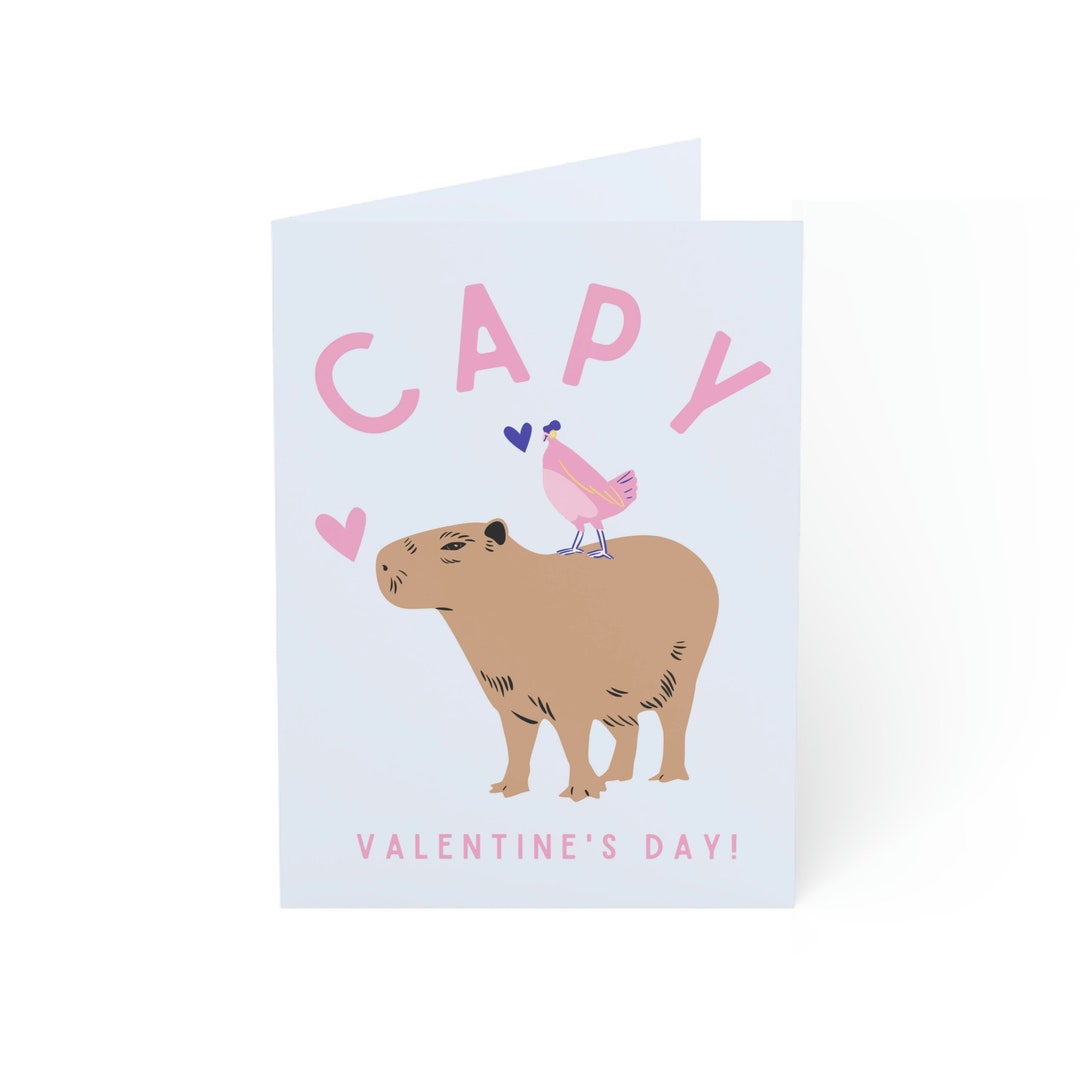 30 Pc Capybara Valentine's Day Cards Class Set of Valentines Valentines ...