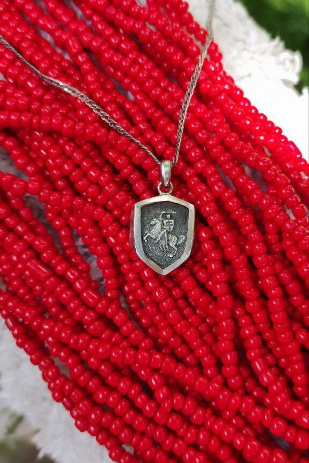 Sterling Silver Pendant "pagonya" National Emblem of Belarus, Pahonia ...