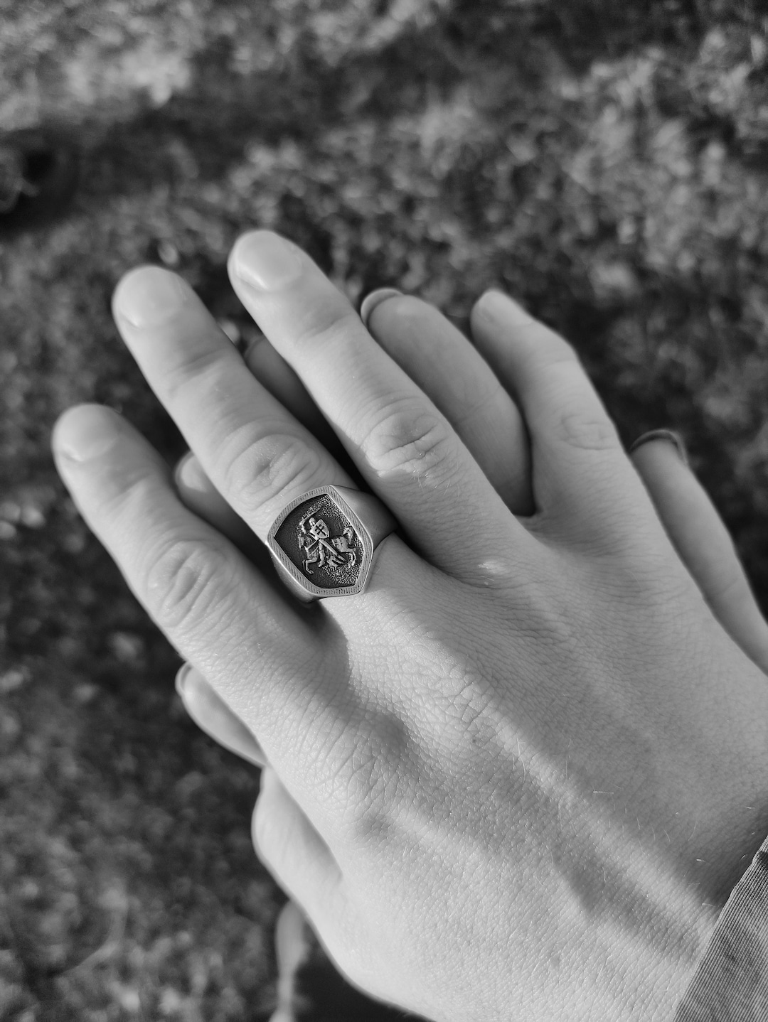 Made to Order! Sterling Silver Ring "pagonya" National Emblem of ...