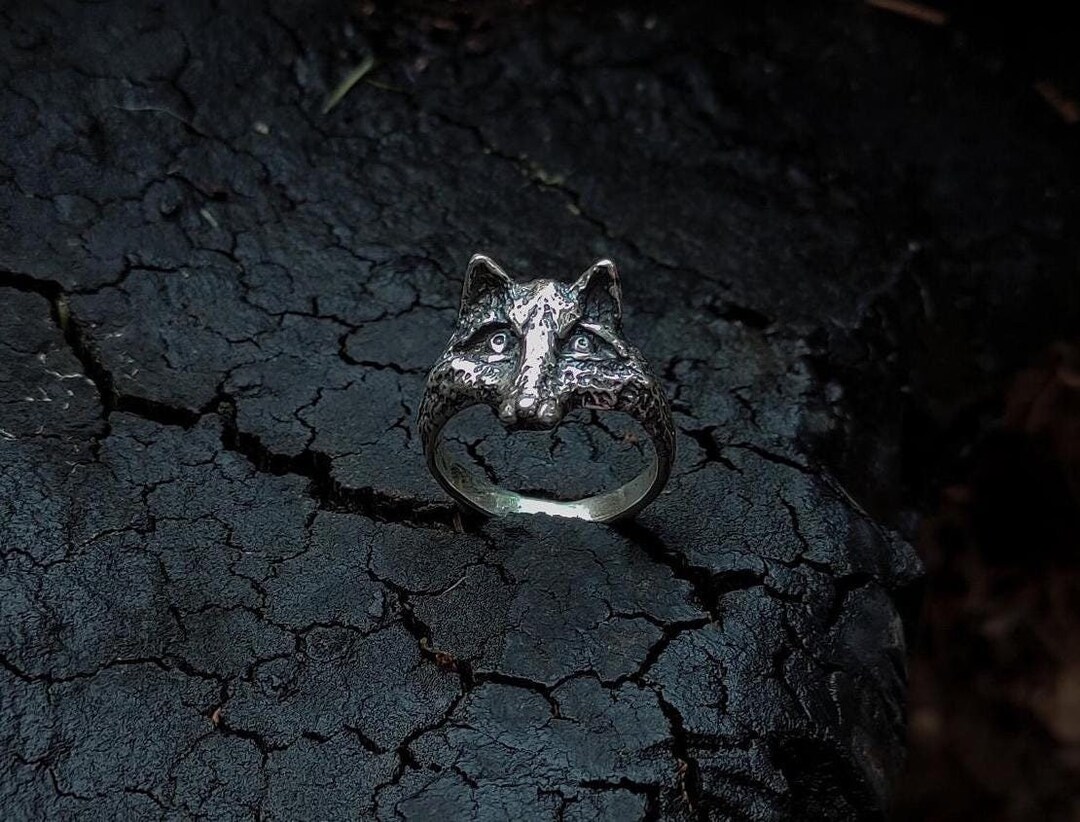 Wisdom Fox - Silver Animal Amulet Ring. - Etsy