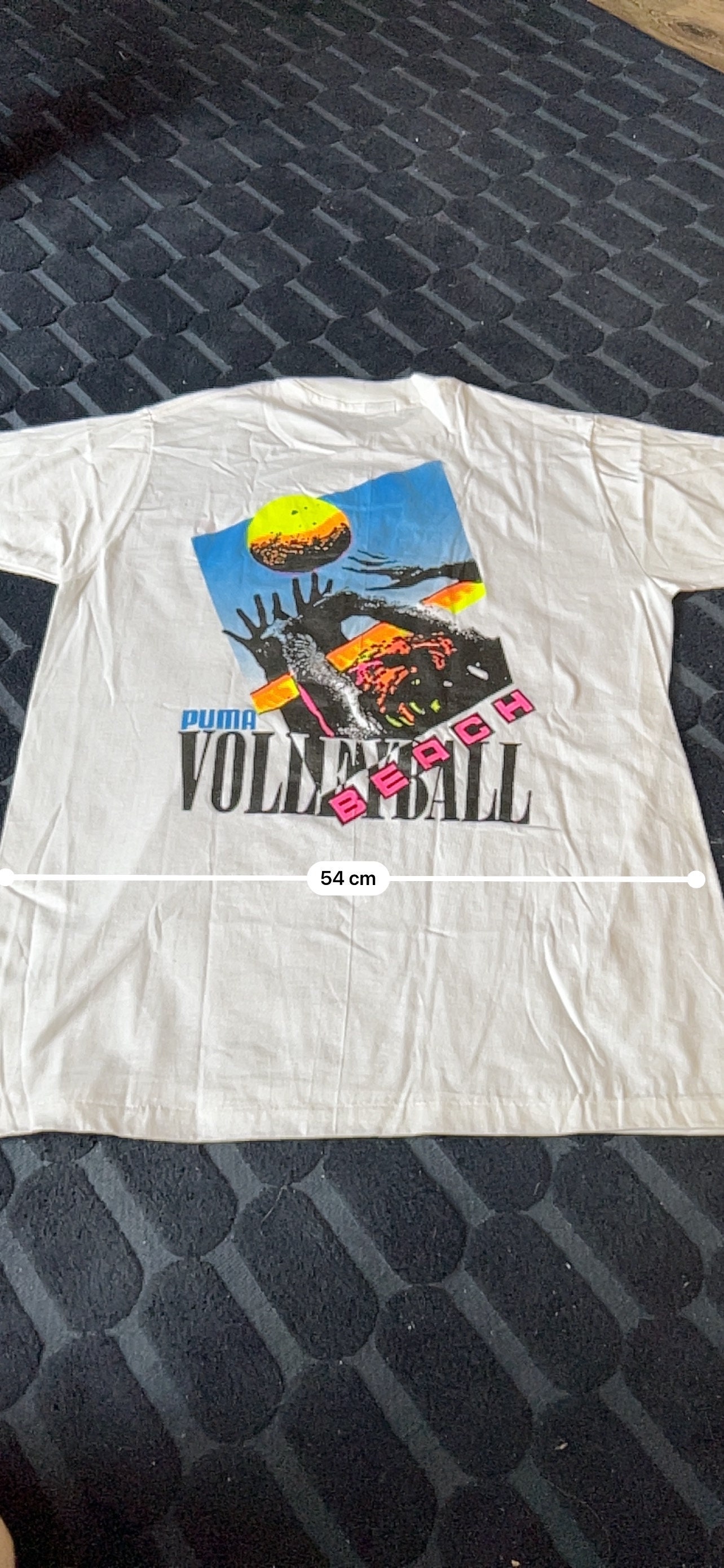 Vintage 90s Puma Beach Volleyball T-shirt: Neon Streetwear, Size L - Etsy