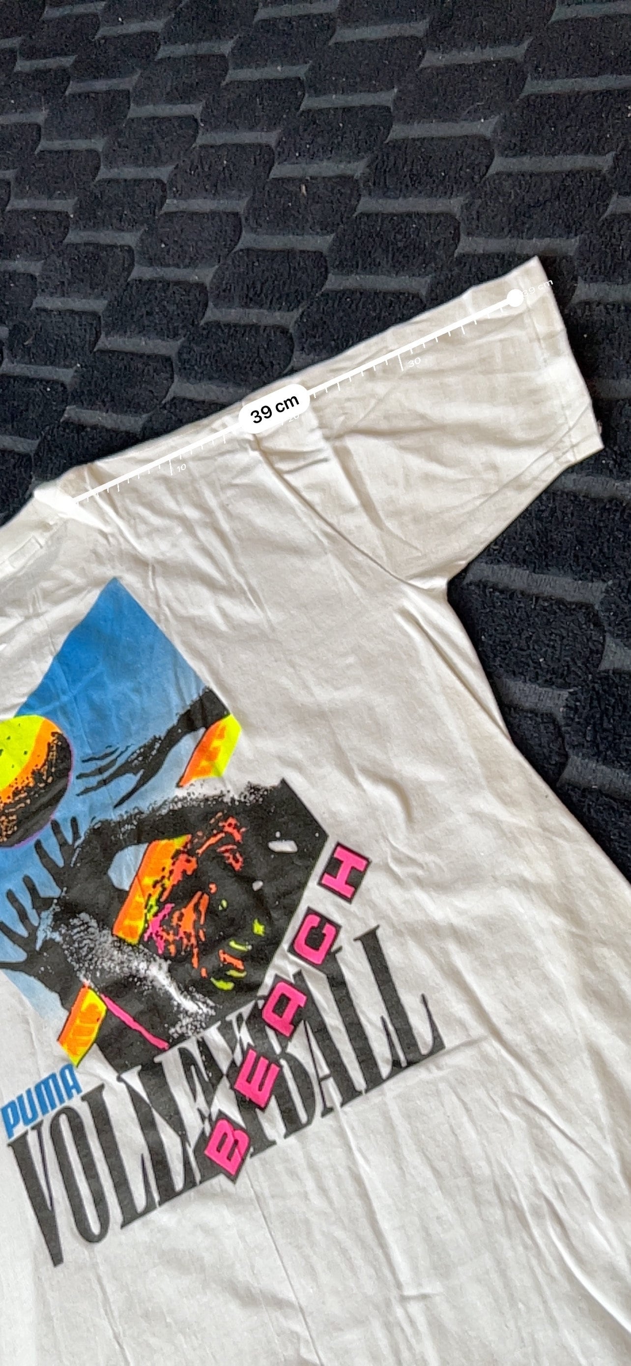 Vintage 90s Puma Beach Volleyball T-shirt: Neon Streetwear, Size L - Etsy
